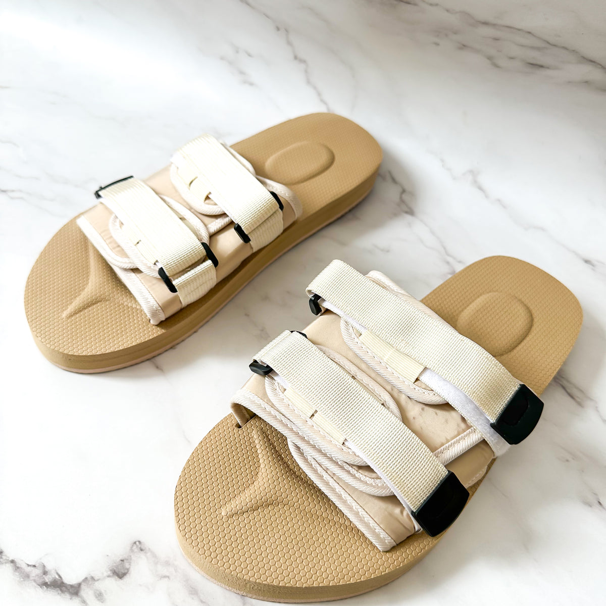 Antonio Velcro Slides 2.0 - Camel – Shop Frugal